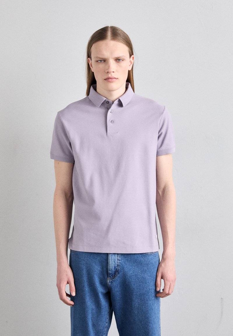 Emporio Armani Polo shirt - ash diagonal/purple - Zalando.ie