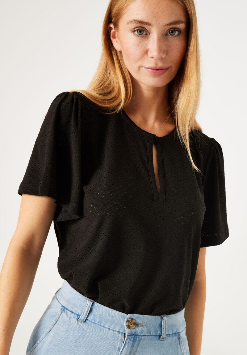 Garcia Print T-shirt - black - Zalando