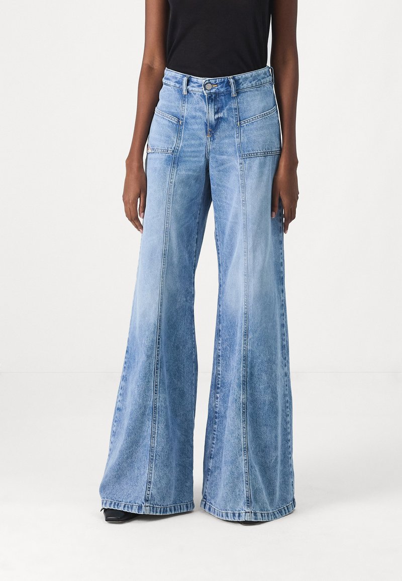 Diesel AKII - Flared Jeans - blue denim - Zalando.ie