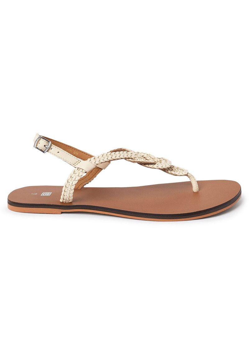 Next LEATHER PLAITED KNOT SANDALS - Teensandalen - cream/beige - Zalando.nl