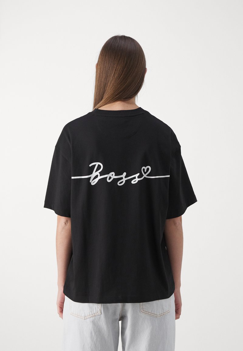 BOSS Print T-shirt - black - Zalando.co.uk