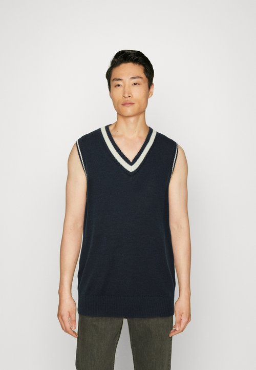 Filippa K BRAIDED VEST - Strickpullover - black/schwarz - Zalando.ch