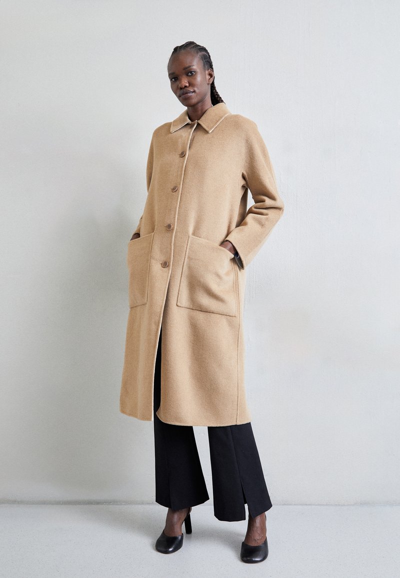 Proenza Schouler White Label REVERSIBLE DOUBLE FACE COAT - Klasikinis paltas - camel/off-white ...