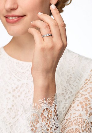 CHRIST Ring - weißgold/weiß - Zalando.at
