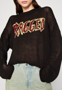 The Ragged Priest LOOSE JUMPER ICON - Strickpullover - black/schwarz ...