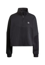 adidas Originals ESS HALF ZIP - Sweatshirt - black/sort - Zalando.dk