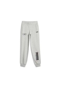 Puma SPONGEBOB UNISEX - Tracksuit bottoms - light gray heather/grey ...
