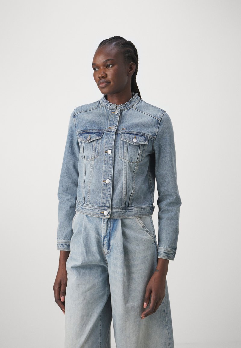 Armani Exchange BLOUSON - Denim jacket - indigo denim/blue denim ...