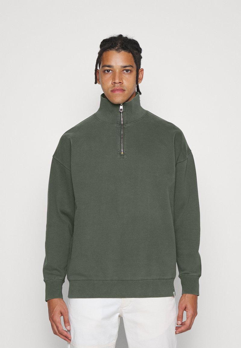 REVOLUTION HALF ZIP - Mikina - army/tmavě zelená - Zalando.cz