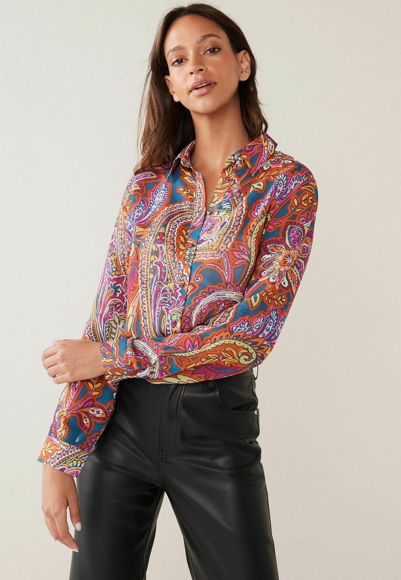 Next LONG SLEEVE SHEER - Paitapusero - blue/sininen denim - Zalando.fi