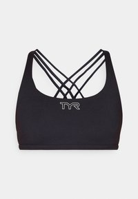 TYR BRA SOL - Medium support sports bra - black - Zalando