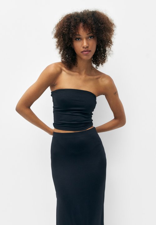 Stradivarius BASIC BANDEAU - Top - black/zwart - Zalando.be