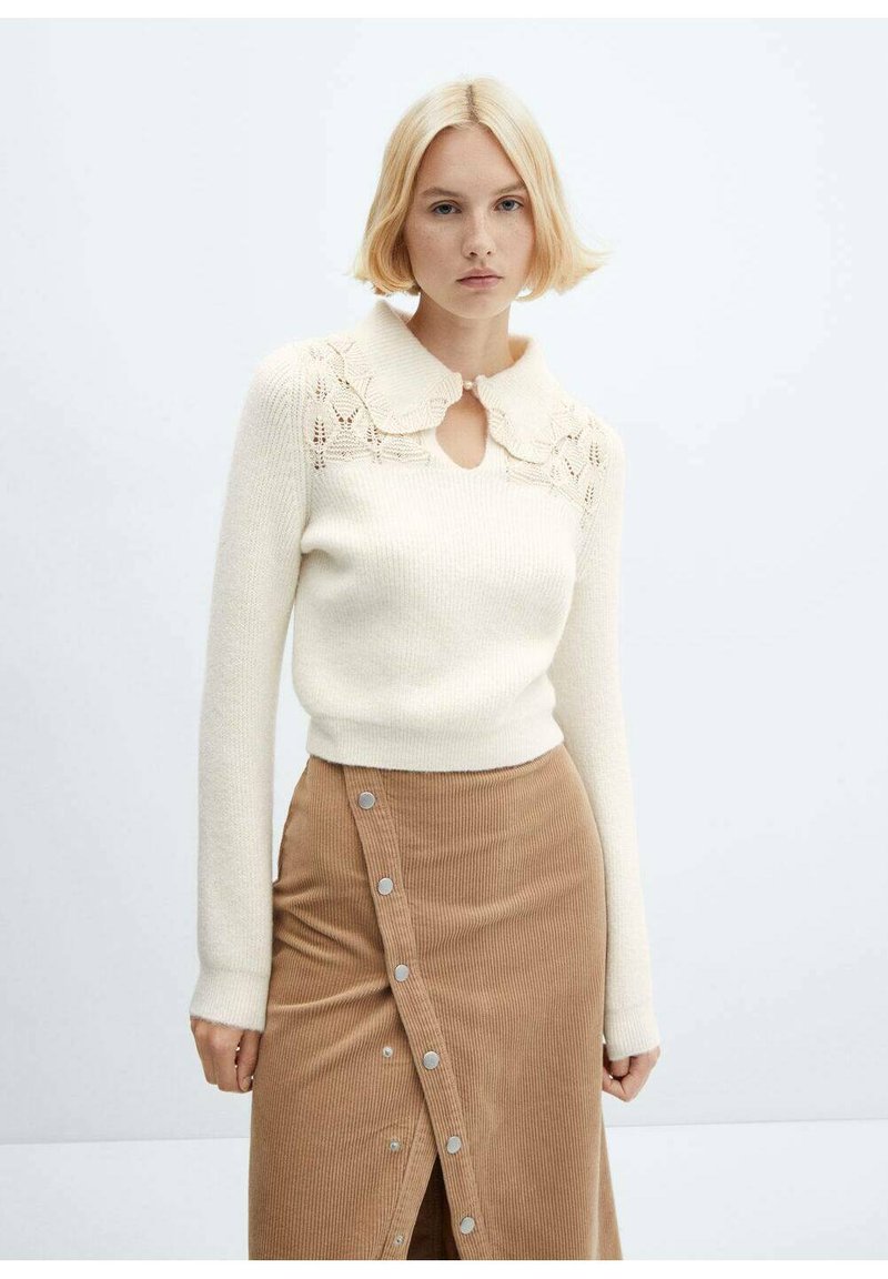 Mango GREASE - Jumper - ecru/off-white - Zalando.co.uk