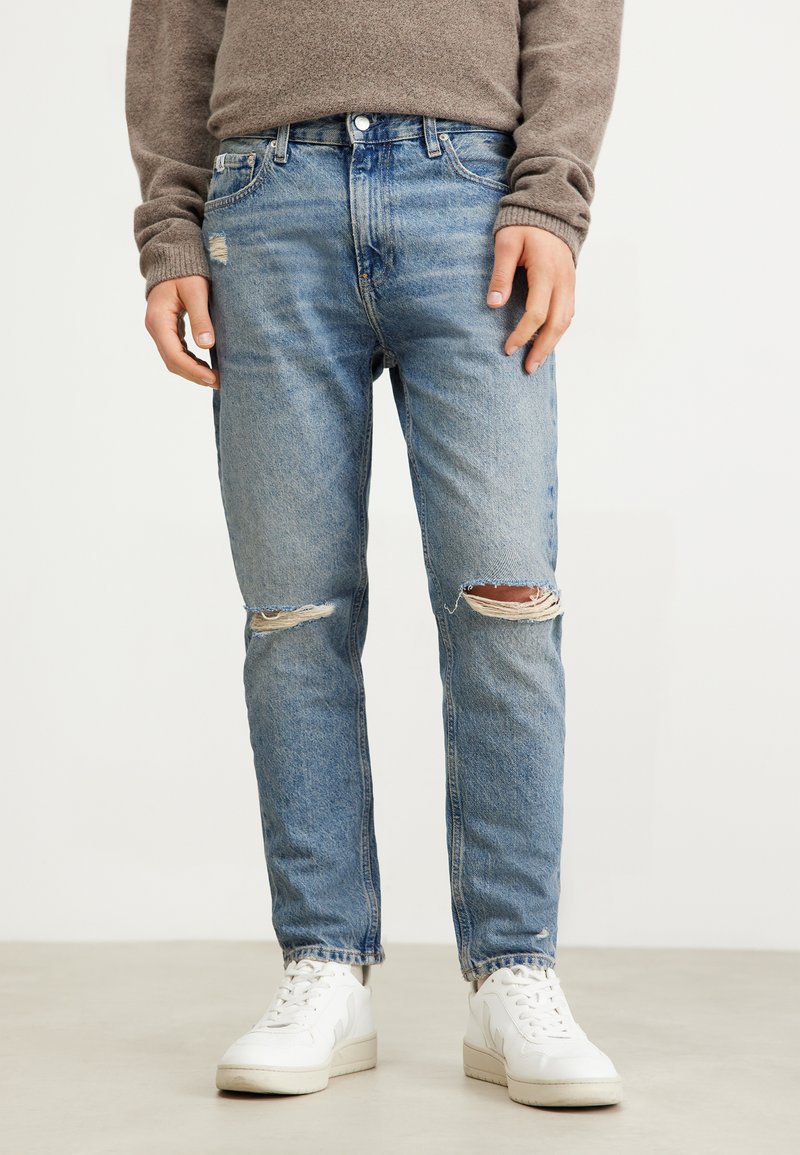 Calvin Klein Jeans DAD JEAN - Straight leg jeans - denim/blauw denim ...