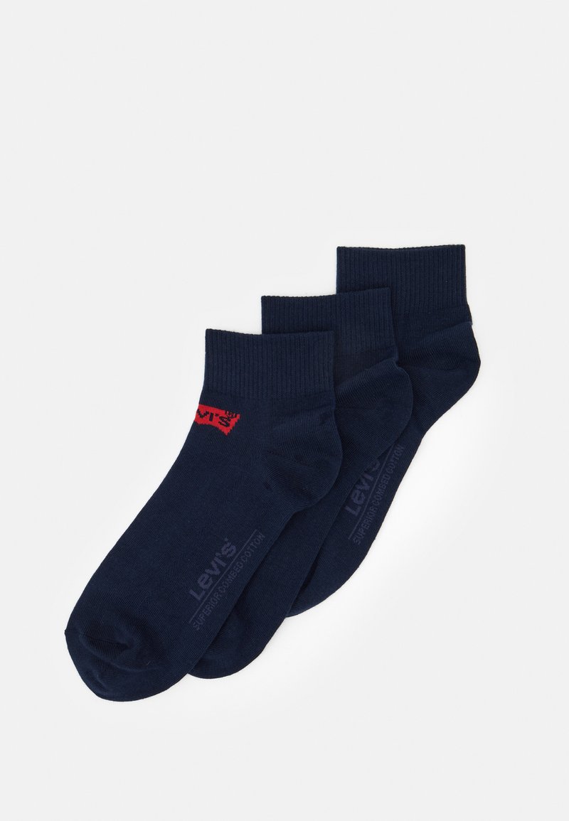 Levi's® MID CUT BATWING LOGO 3 PACK UNISEX - Sokken - navy/donkerblauw ...