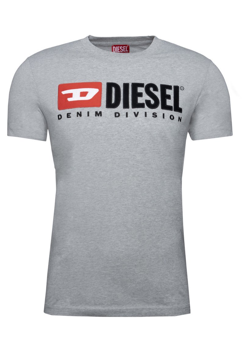 Diesel T-DIEGOR-DIV - T-Shirt print - grey melange a grai cb/grau - Zalando.at