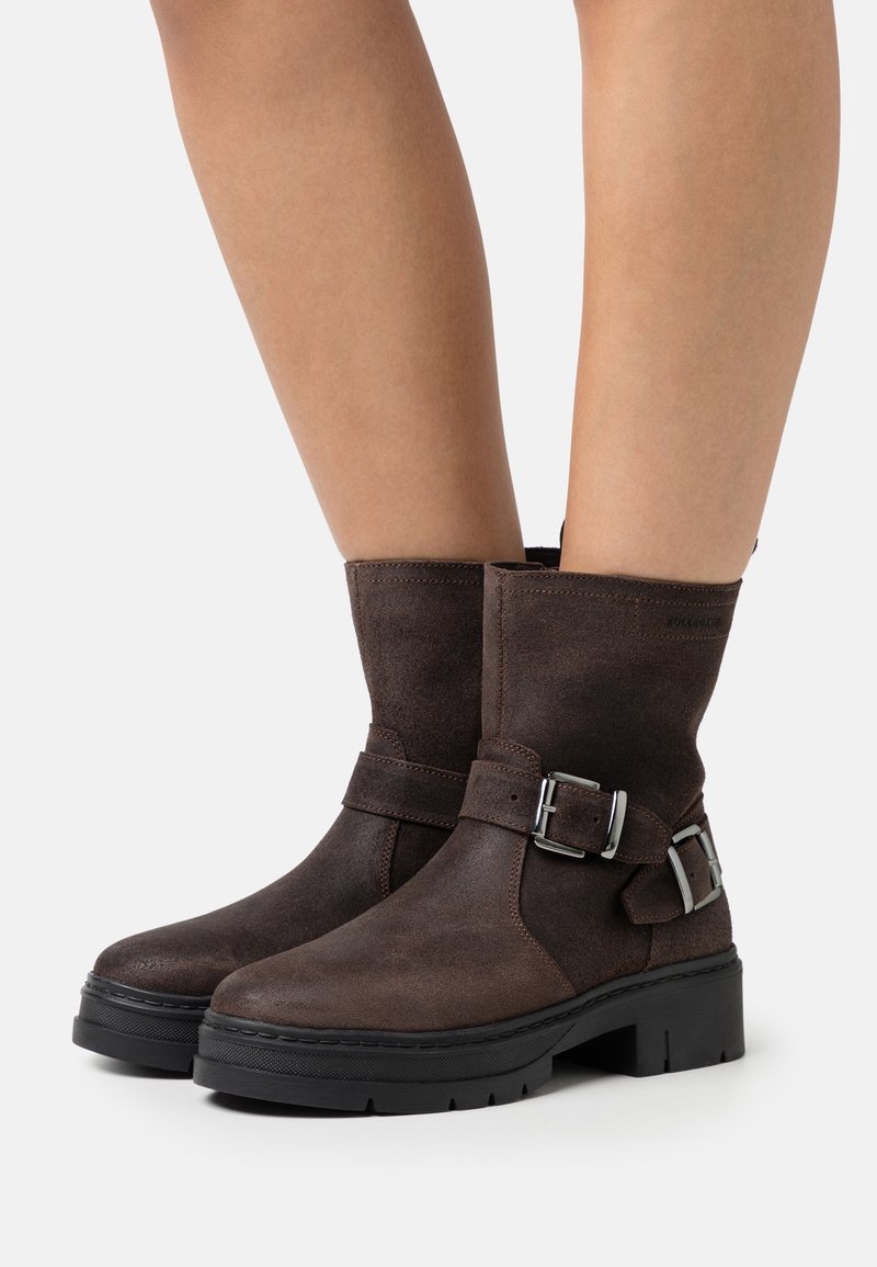 Bullboxer Bottines à plateau - dark brown/marron foncé - ZALANDO.FR