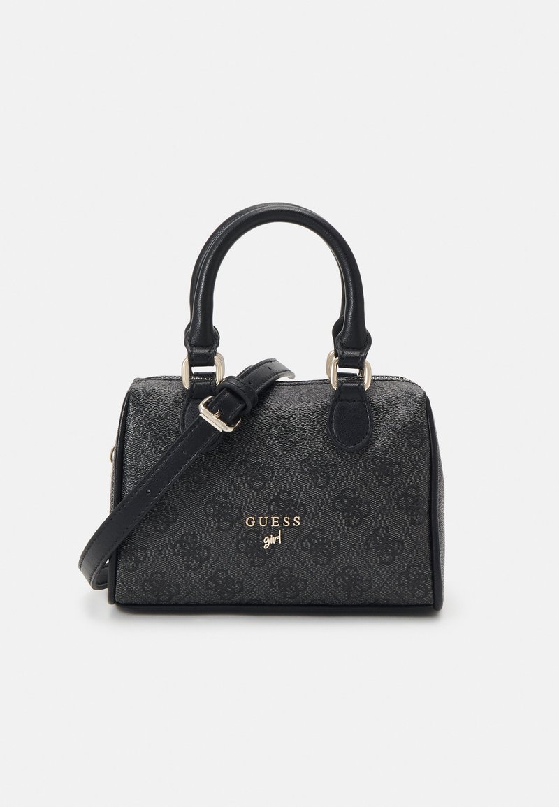Guess JUNIOR MINI BOX SATCHEL - Across body bag - jet black/black ...