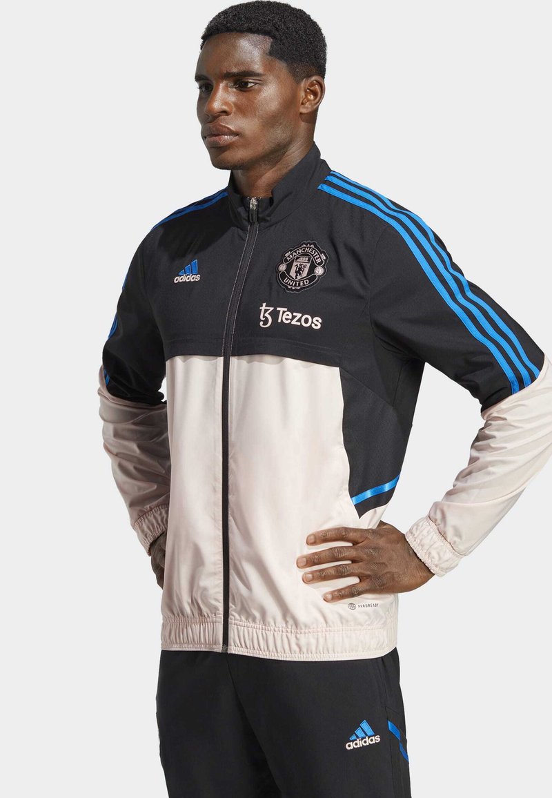 adidas Performance MANCHESTER - Training jacket - black icey pink/black ...