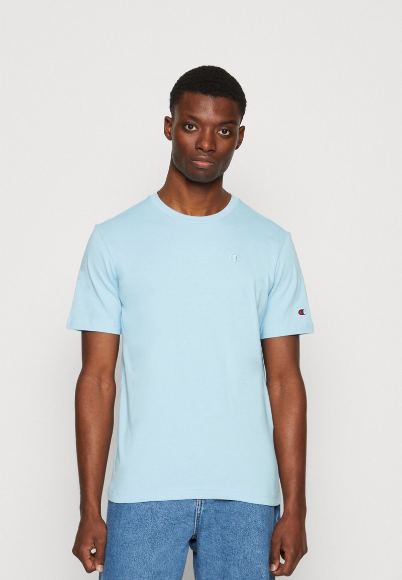 Champion Rochester CREWNECK - T-shirt basique - light blue/bleu clair ...