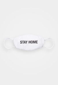 Urban Classics STAY HOME FACE MASK - Community mask - white - Zalando.co.uk
