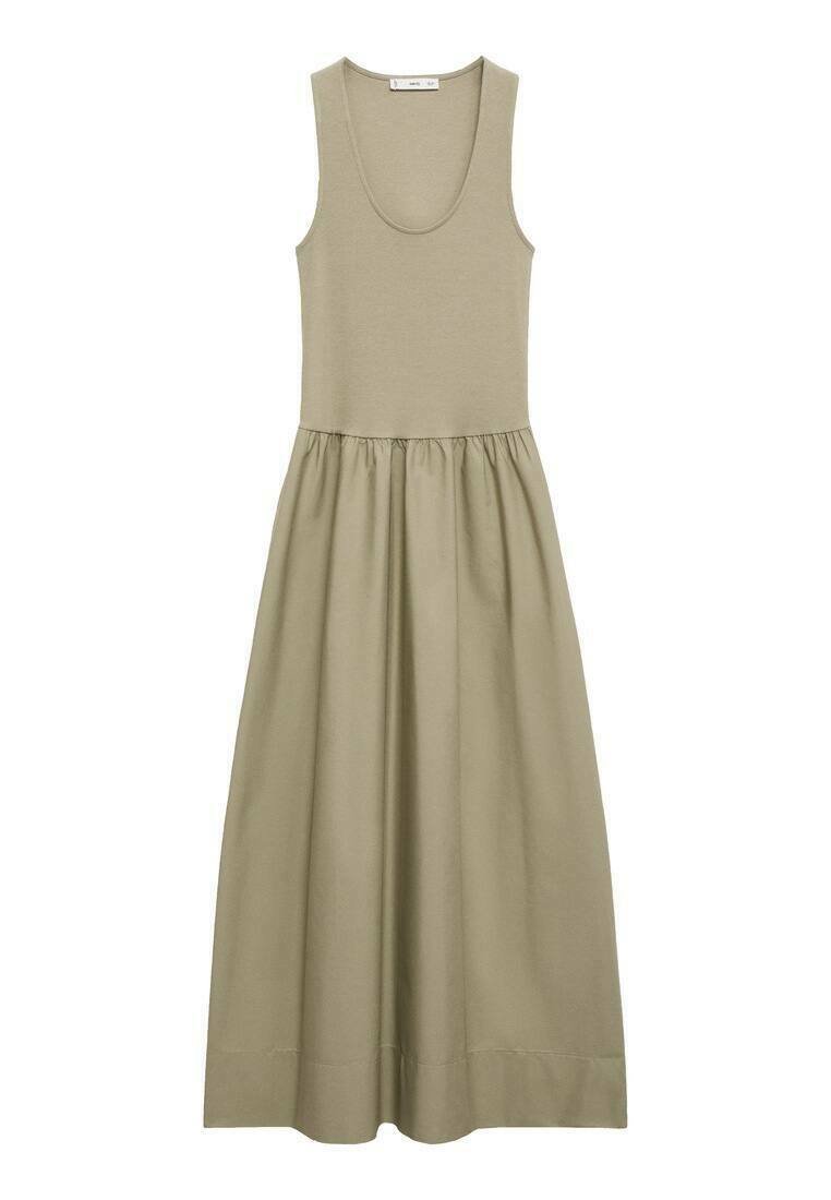 Mango VALVI - Maxi-jurk - khaki/kaki - Zalando.nl