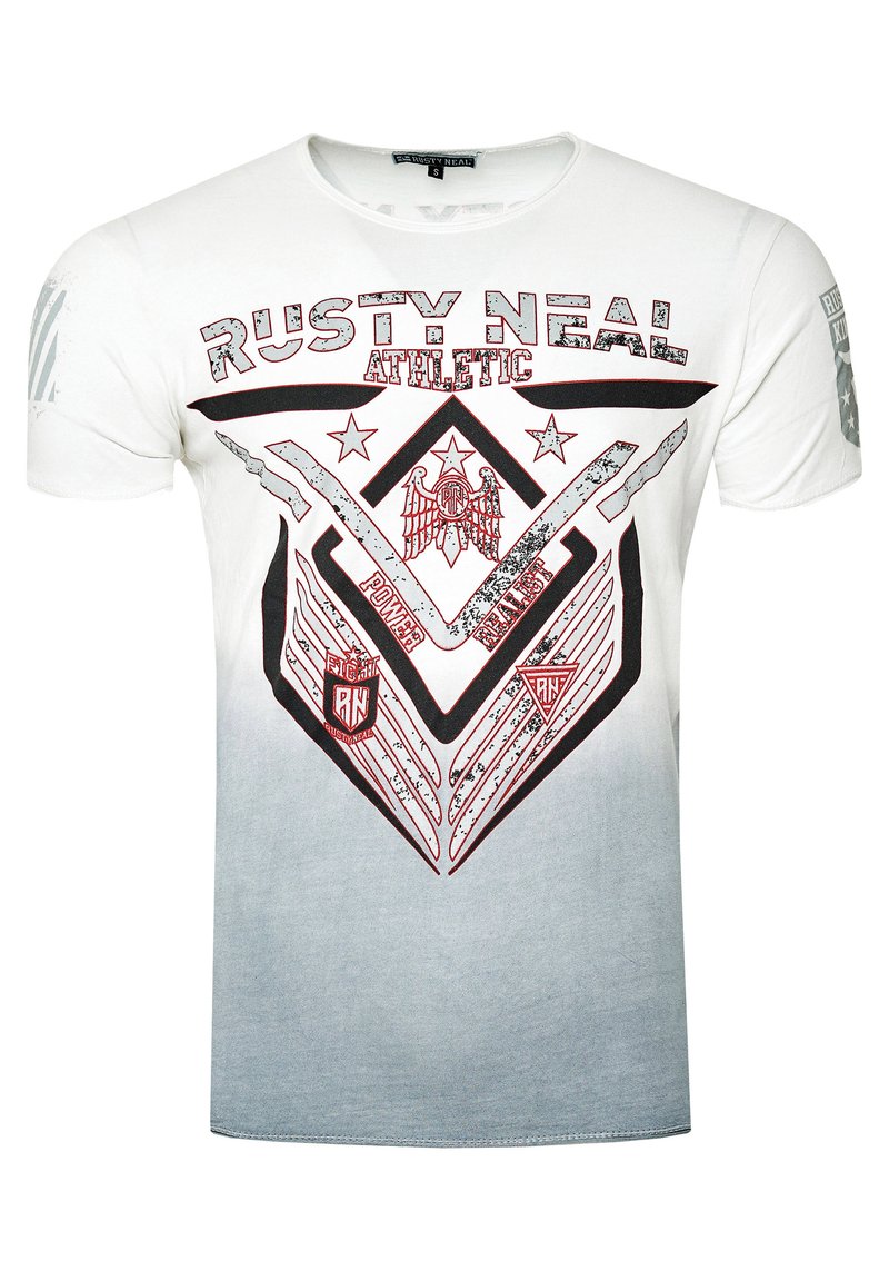 Rusty Neal MIT MODERNEM - T-Shirt print - weiß - Zalando.de