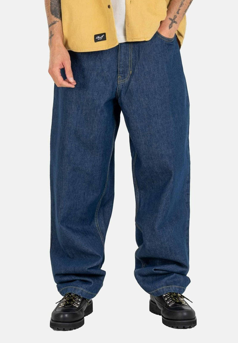 Reell BAGGY - Jeans Relaxed Fit - steel blue/dunkelblau - Zalando