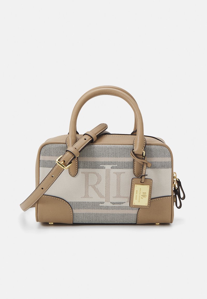 Lauren Ralph Lauren EMERIE SATCHEL SMALL - Ülerinna-kott - cream/black ...