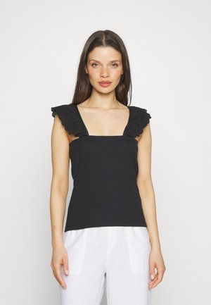 Hollister Co. RUCHED BUST - T-Shirt print - casual black/schwarz ...