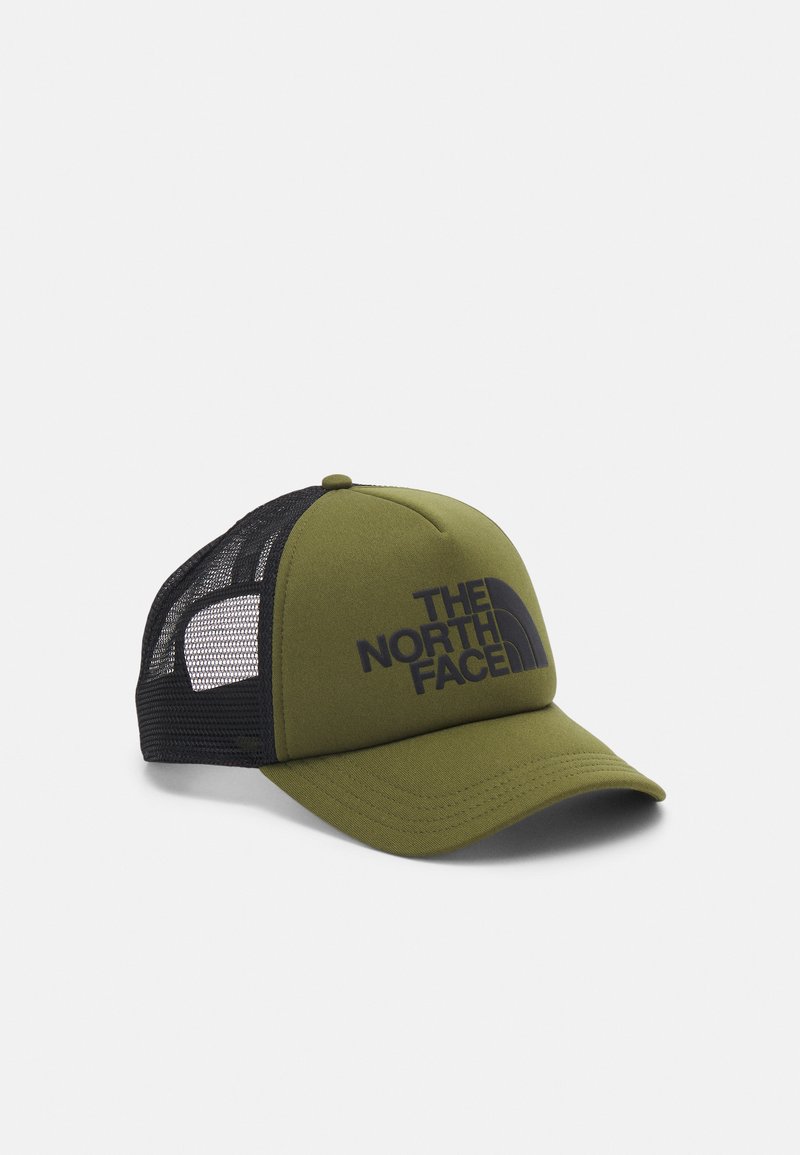 The North Face TNF LOGO TRUCKER - Cap - forest olive/black/olive ...
