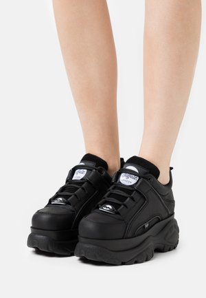 Buffalo VEGAN ASPHA MID - Stivaletti con plateau - black/nero - Zalando.it