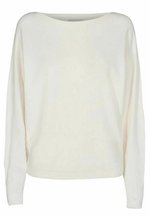 Nümph NUDAYA NOOS - Strickpullover - cloud dancer/weiß - Zalando.de