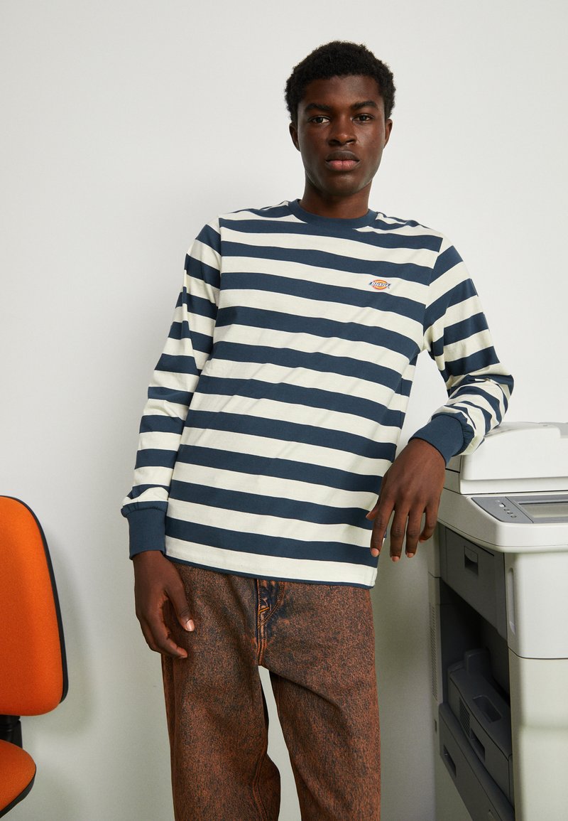 Dickies Rivergrove Tee Langærmet T Shirt Air Force Blueblå Zalandodk