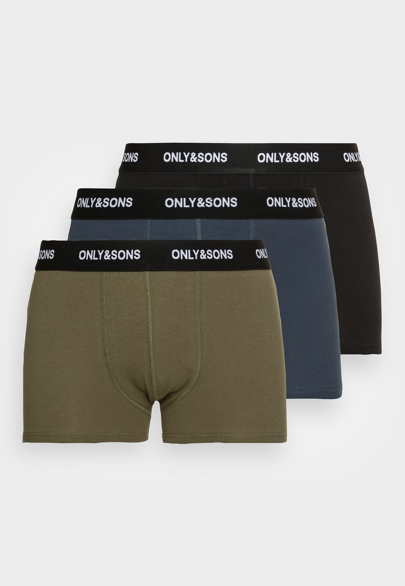 Only & Sons ONSKASPER TRUNKS 3 PACK - Pants - black - Zalando