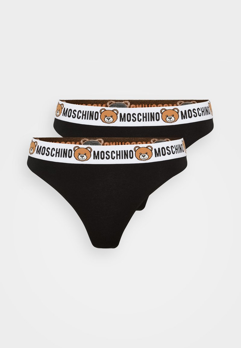 Moschino Underwear PERIZOMA 2 PACK - Tanga - nero/negro - Zalando.es