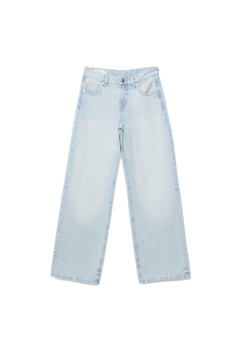 Stradivarius WITH STAR DETAIL - Wide Leg - mottled royal blue - Zalando