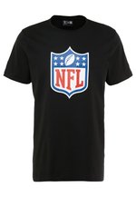 New Era NFL SHIELD BACK TO BLACK TEE - Print T-shirt - black - Zalando ...