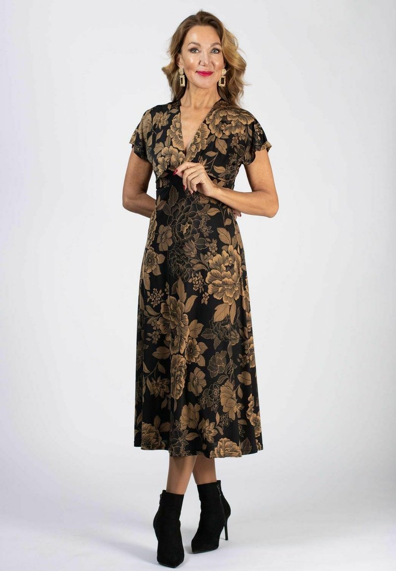 Stockholms Klänningsfabrik FREJA-FLOWER - Freizeitkleid - black/schwarz ...