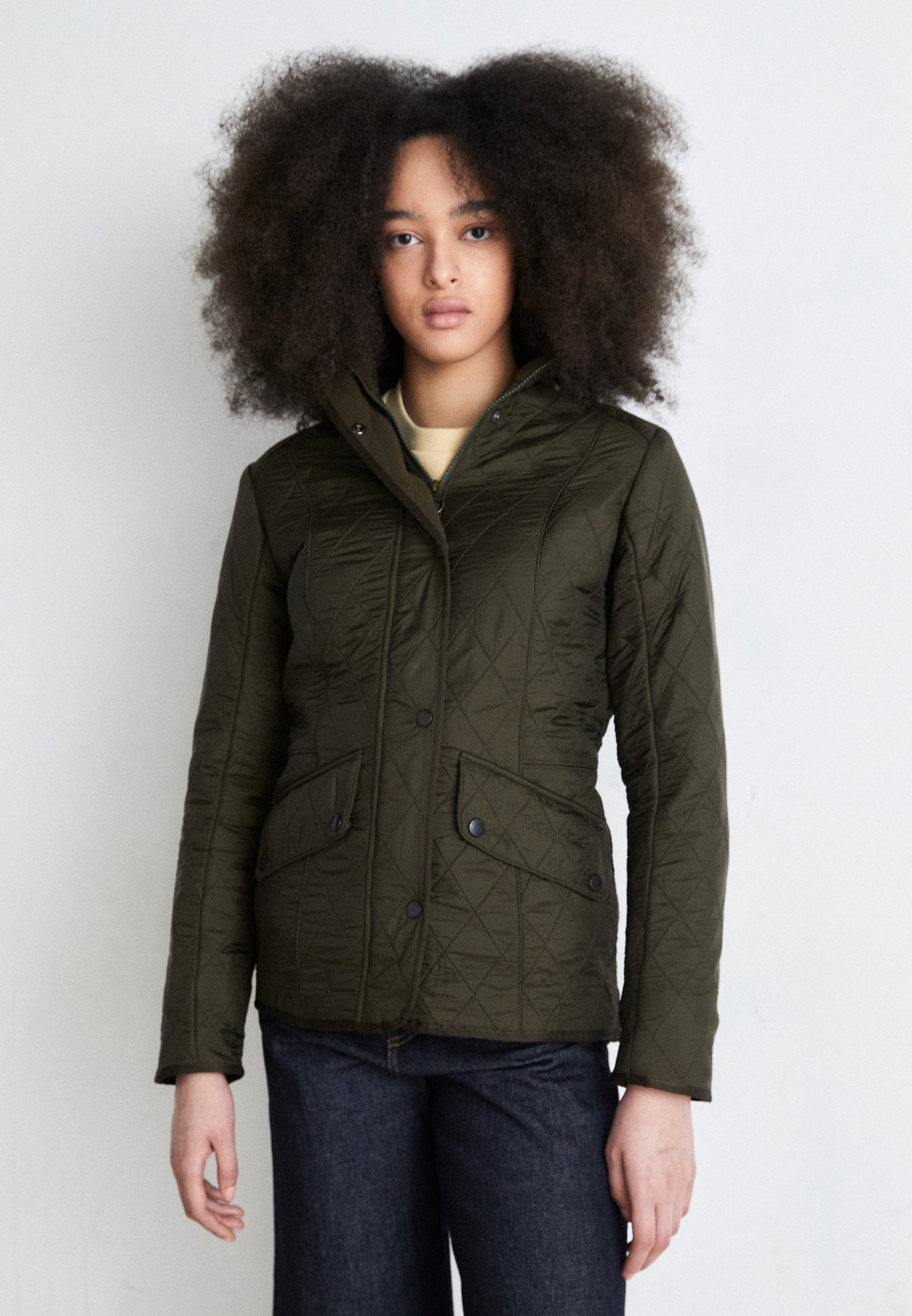 Barbour beadnell polarquilt jacket olive store