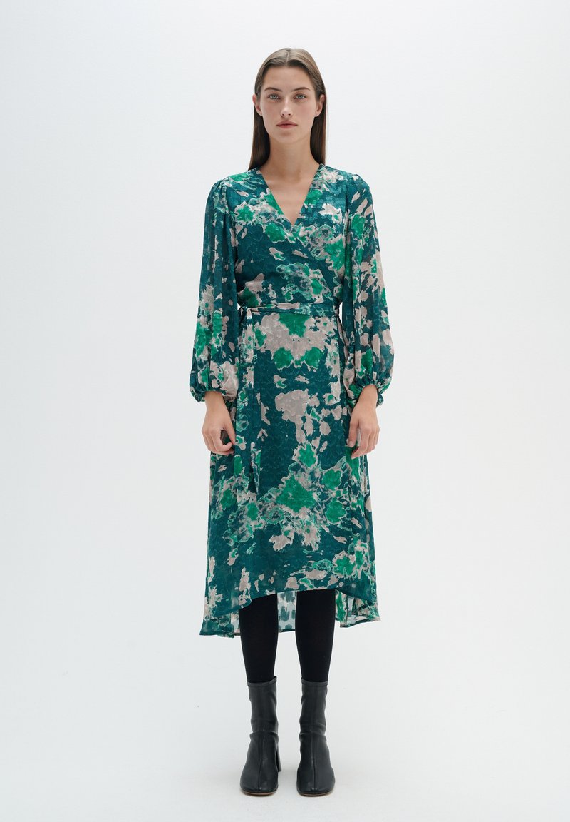 InWear WRAP - Jurk - basira green/petrol - Zalando.be