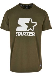 Starter LOGO - T-shirt print - darkolive/donkergroen - Zalando.nl
