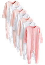 Next 7 PACK - Strampler - pale pink floral/pink - Zalando.de