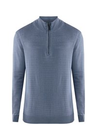 Mexx JAMES BASIC HALF ZIP - Trui - mid blue/lichtblauw - Zalando.nl