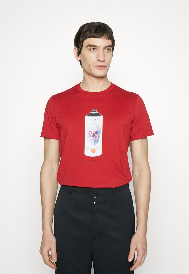 PS Paul Smith SLIM FIT SPRAYPAINT - T-Shirt print - red/rot - Zalando.ch