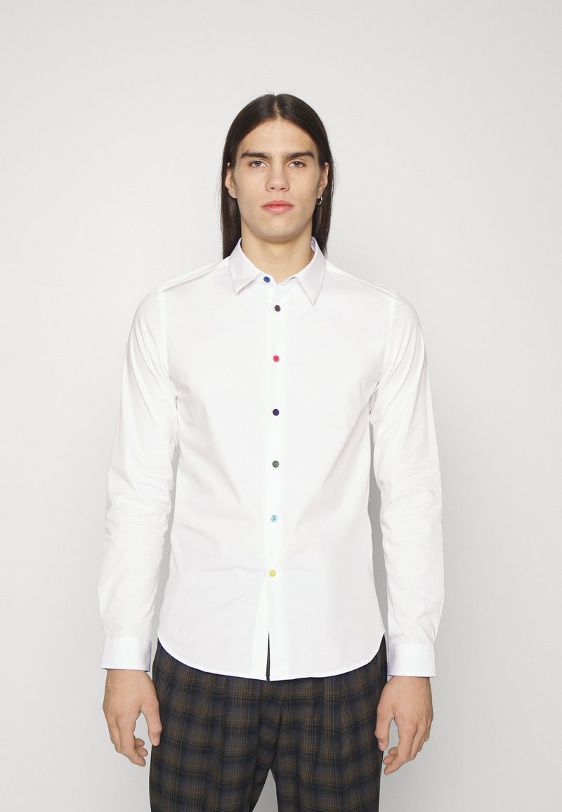 PS Paul Smith BASIC SHIRT WITH COLOUR BUTTONS - Hemd - white/weiß ...