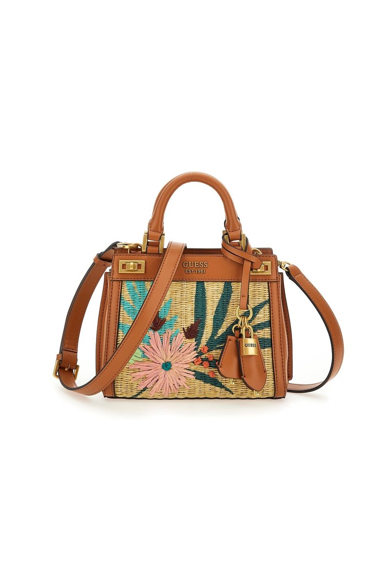 Guess MINI KATEY STICKEREI - Handväska - braun/brun - Zalando.se