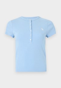 Abercrombie & Fitch ICON HENLEY - Basic T-shirt - light blue - Zalando ...
