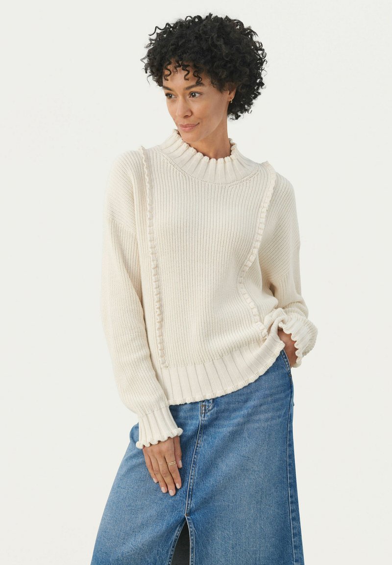 Part Two ELYSSA - Neule - whitecap gray/luonnonvalkoinen - Zalando.fi