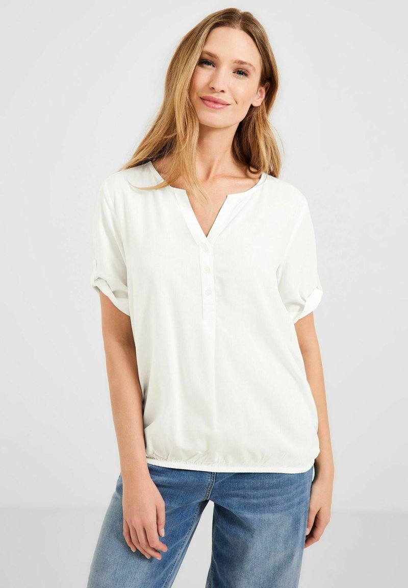 Cecil UNIFARBENE BASIC - Bluse - weiß/offwhite - Zalando.ch